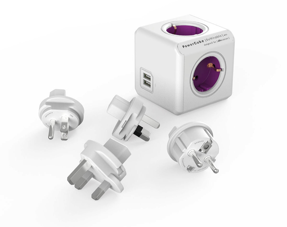 PowerCube Rewirable Duo USB4-fach Steckdose und Verteiler mit 2 x USB – PowerCube - designed by ...
